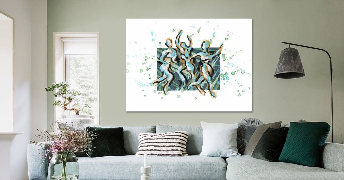 Dans mee van ART Eva Maria op canvas, behang en meer